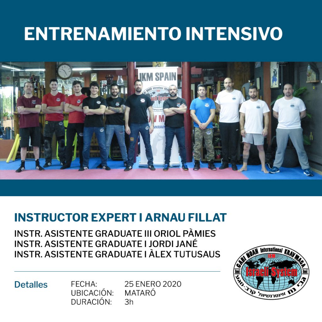 Clase intensiva programa P1 y P2 – Krav Maga Arnau Fillat